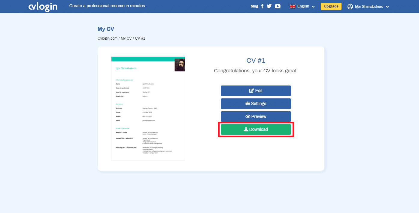 Procurando emprego? Saiba como fazer um currículo online pelo Cvlogin