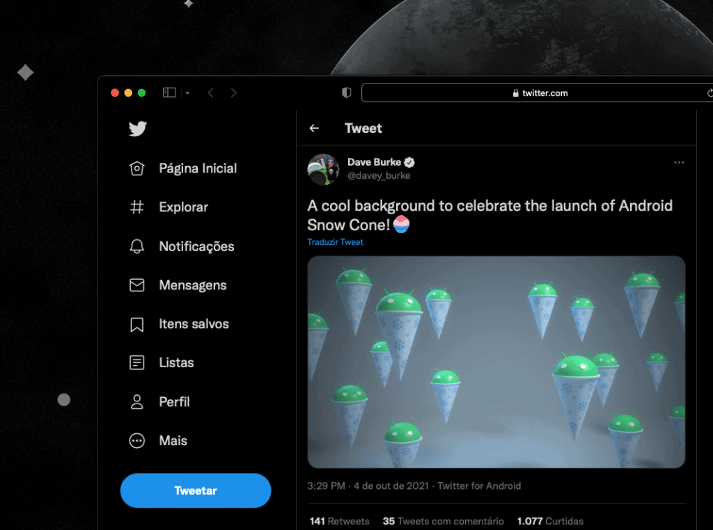 Android 12 marca o retorno dos nomes de sobremesa com Snow Cone - Olhar ...