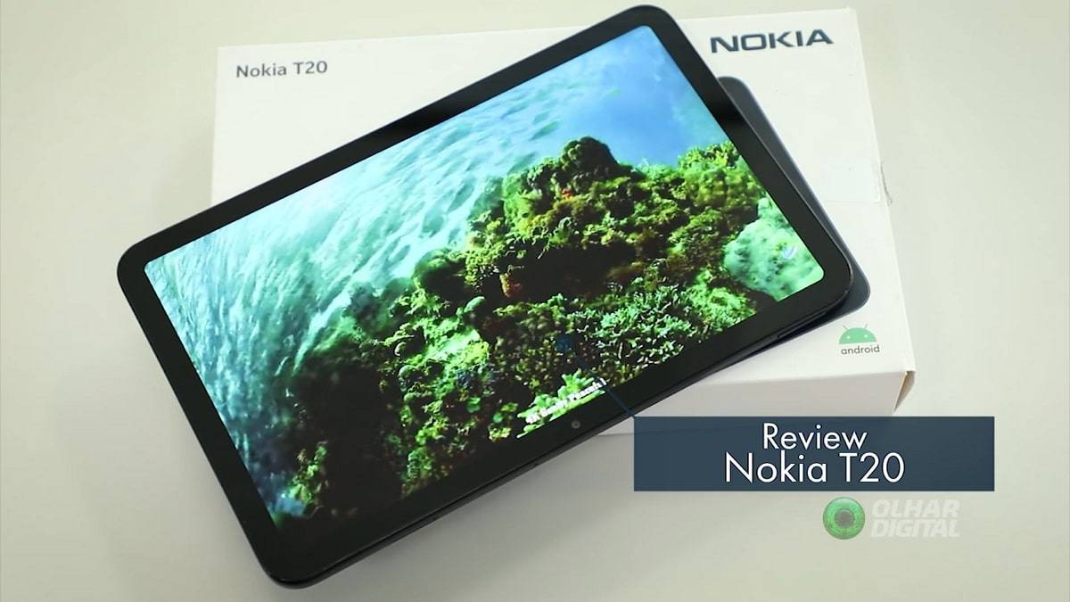 Nokia T20: tablet com ótima bateria, bom custo-benefício, mas tela decepciona | Review - Olhar ...
