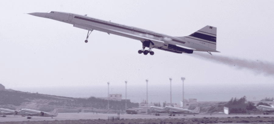 Num Concorde, perseguindo um eclipse!