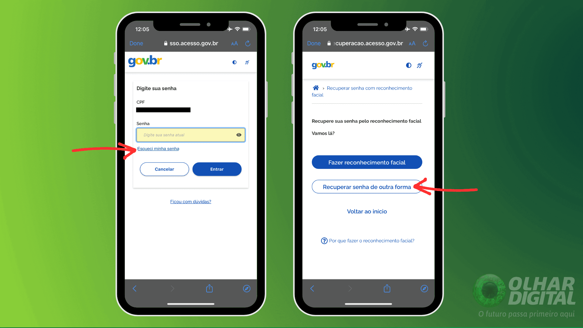 Como recuperar sua senha da conta Gov.br no computador ou app