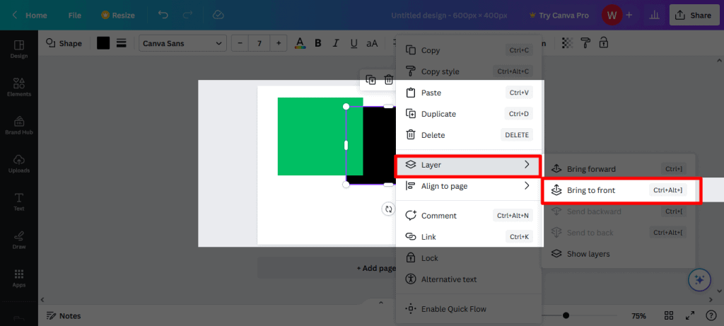 Como agrupar, sobrepor e alinhar elementos no Canva