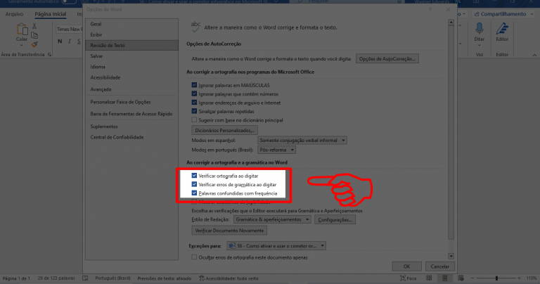 Como ativar e usar o corretor ortográfico no Microsoft Word