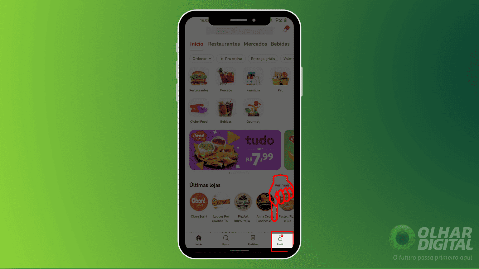 Como entrar em contato com o iFood pelo app - Olhar Digital