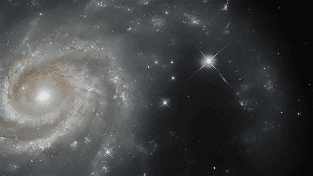 Hubble captura galáxia espiral a 130 milhões de anos-luz da Terra